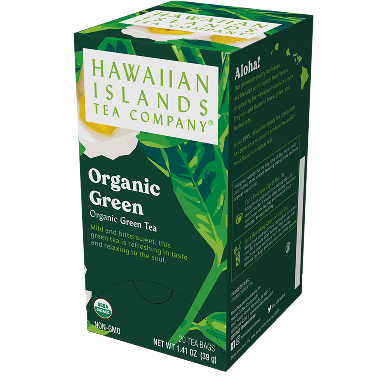 Certified Organic Green Tea - Hawaiian Islands Tea Company